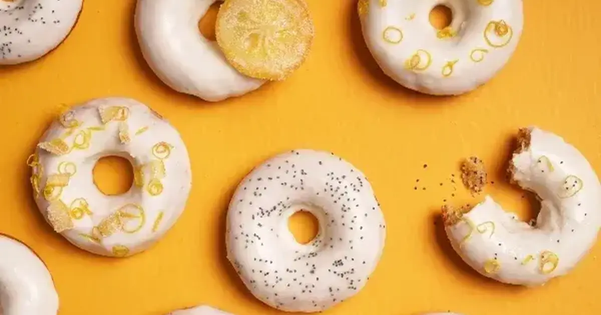 Glazed Lemon Poppy Seed Doughnuts - Redpath Sugar Ltd.